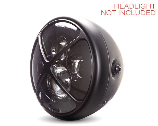 7" Machined Aluminum Motorcycle Headlight guard.