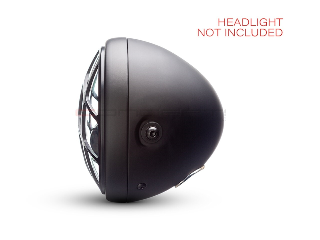 Motorcycle 7 inch headlight guard cover Spyder Grill design | Black CNC ...