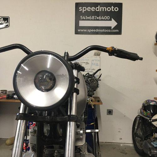 Cyclop Motorcycle LED Projector Headlight | 7 Inch lens | 7.75 " bucket ...