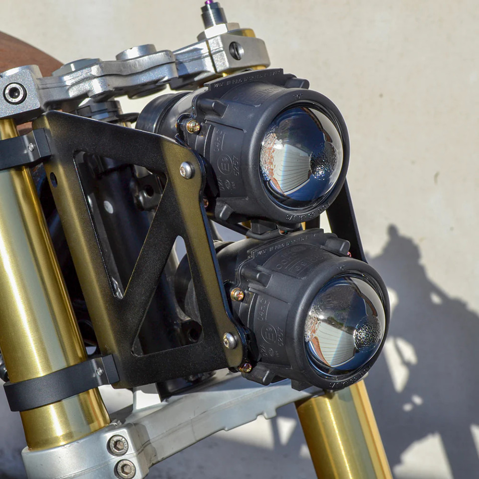 Motorcycle Dual Stacked Projector Headlight | StreetFighter Naked Bike ...