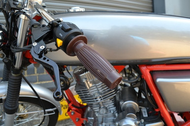 Brown Barrel Motorcycle Handlebar grips | 7/8" (22mm) bars ...