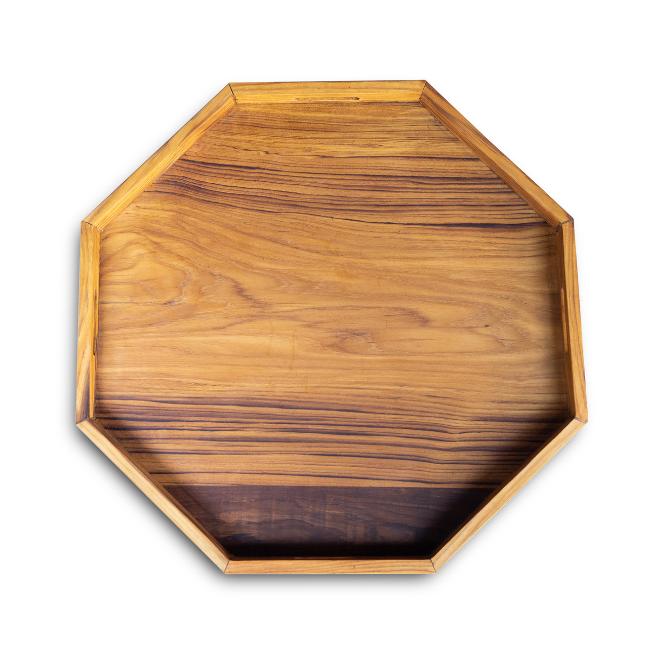 Teak Hexagonal Tray Large MMG131