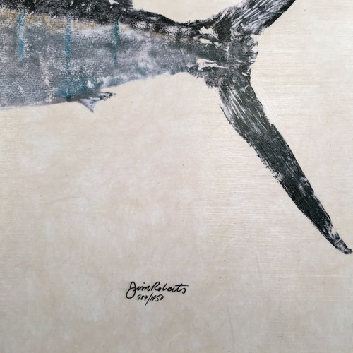 Sailfish Framed Wall Painting 50" x 30"