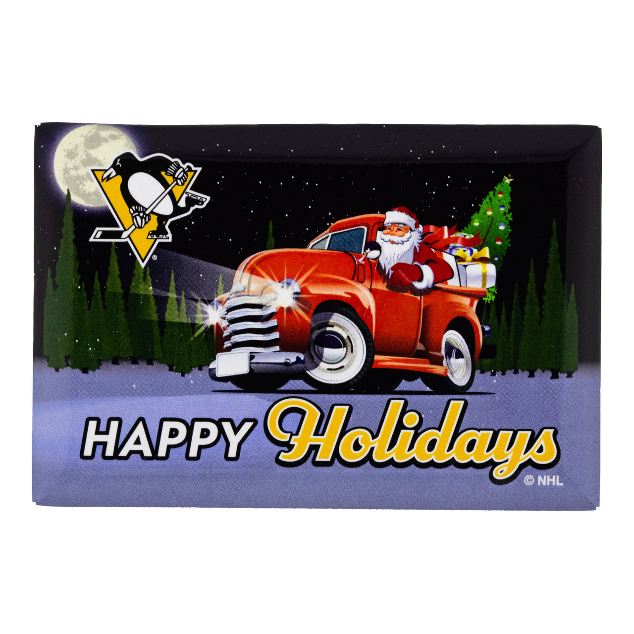 Pittsburgh Penguins Holiday Truck Magnet