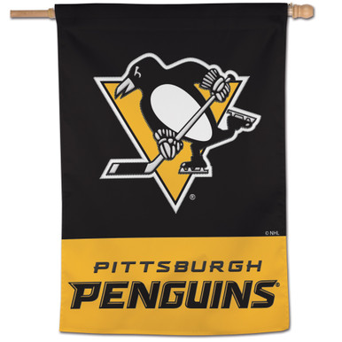 Pittsburgh Penguins Vertical Appliqué Flag