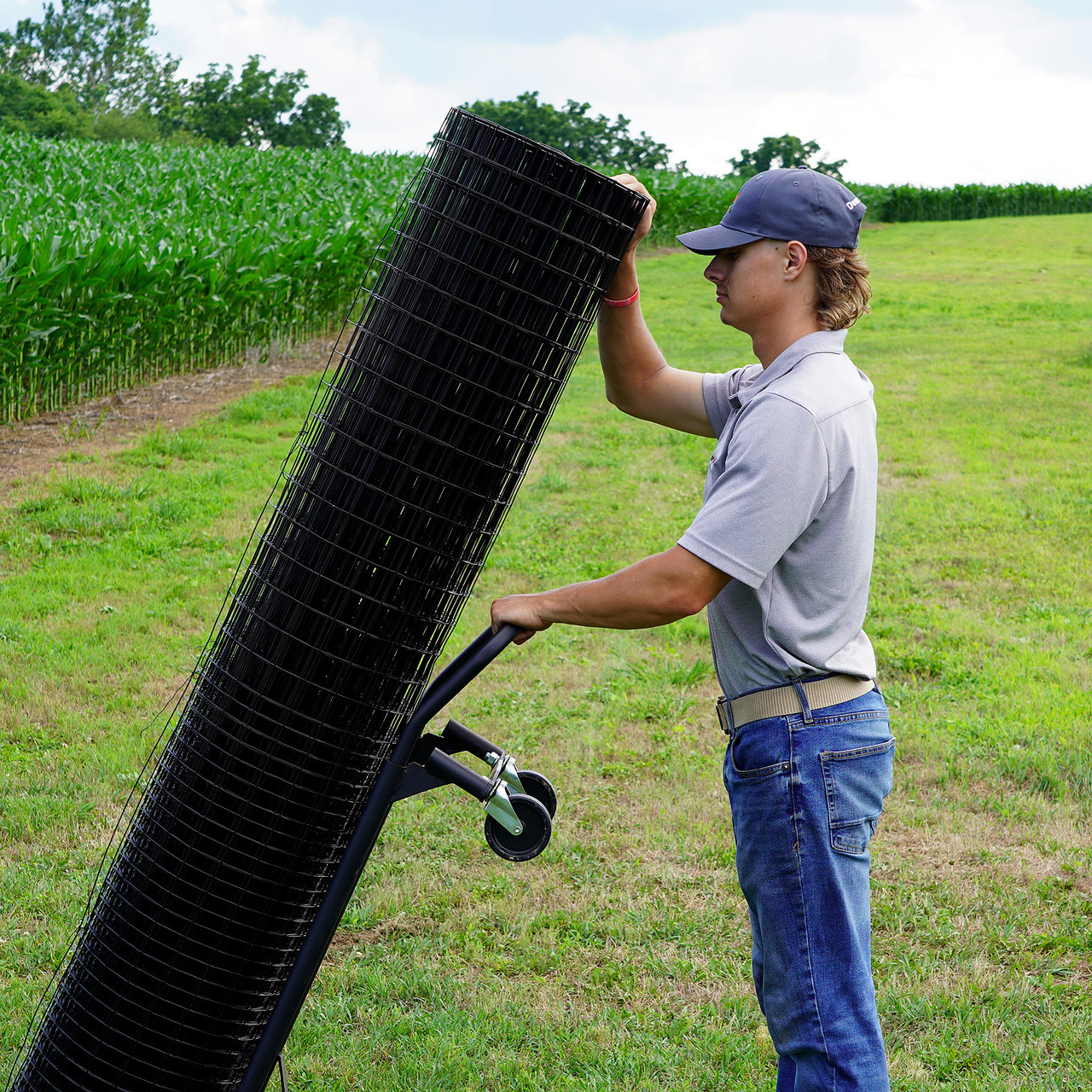 7' x 100' Welded Wire-16 ga. galvanized steel core; 14 ga after Black ...
