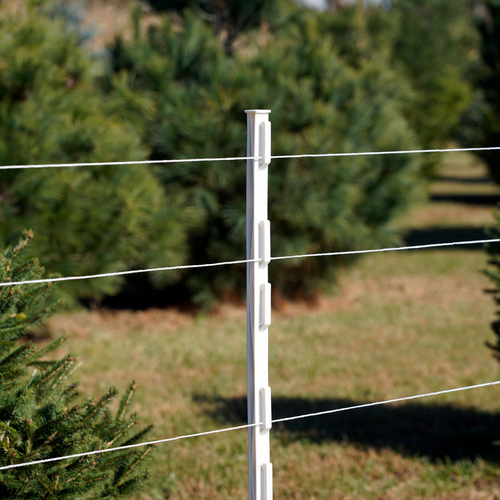 4' Step-in Electric Fence Posts White - 50 pk