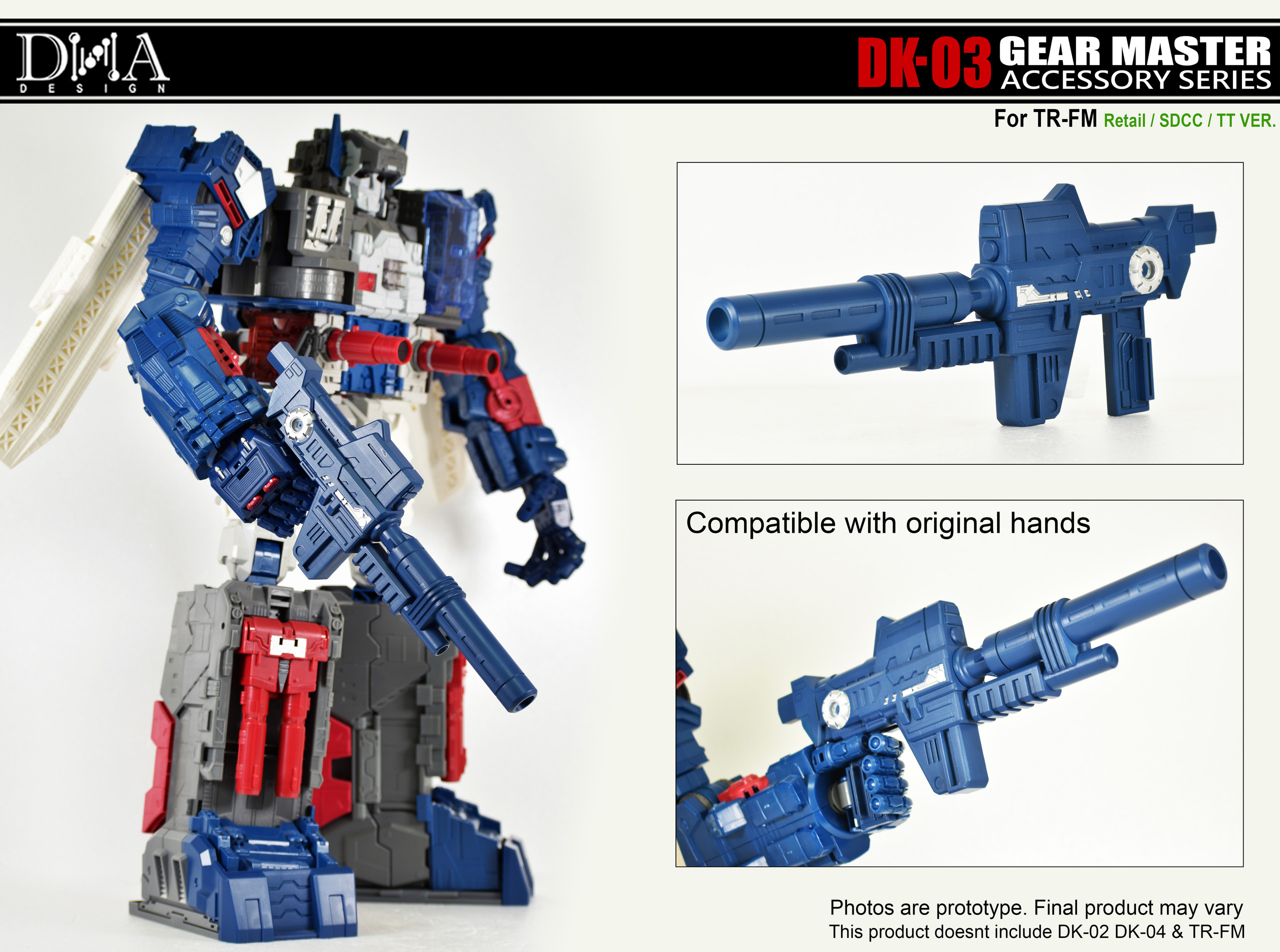 DNA Design DK20 Studio Series Combiner Devastator Upgrade Kit