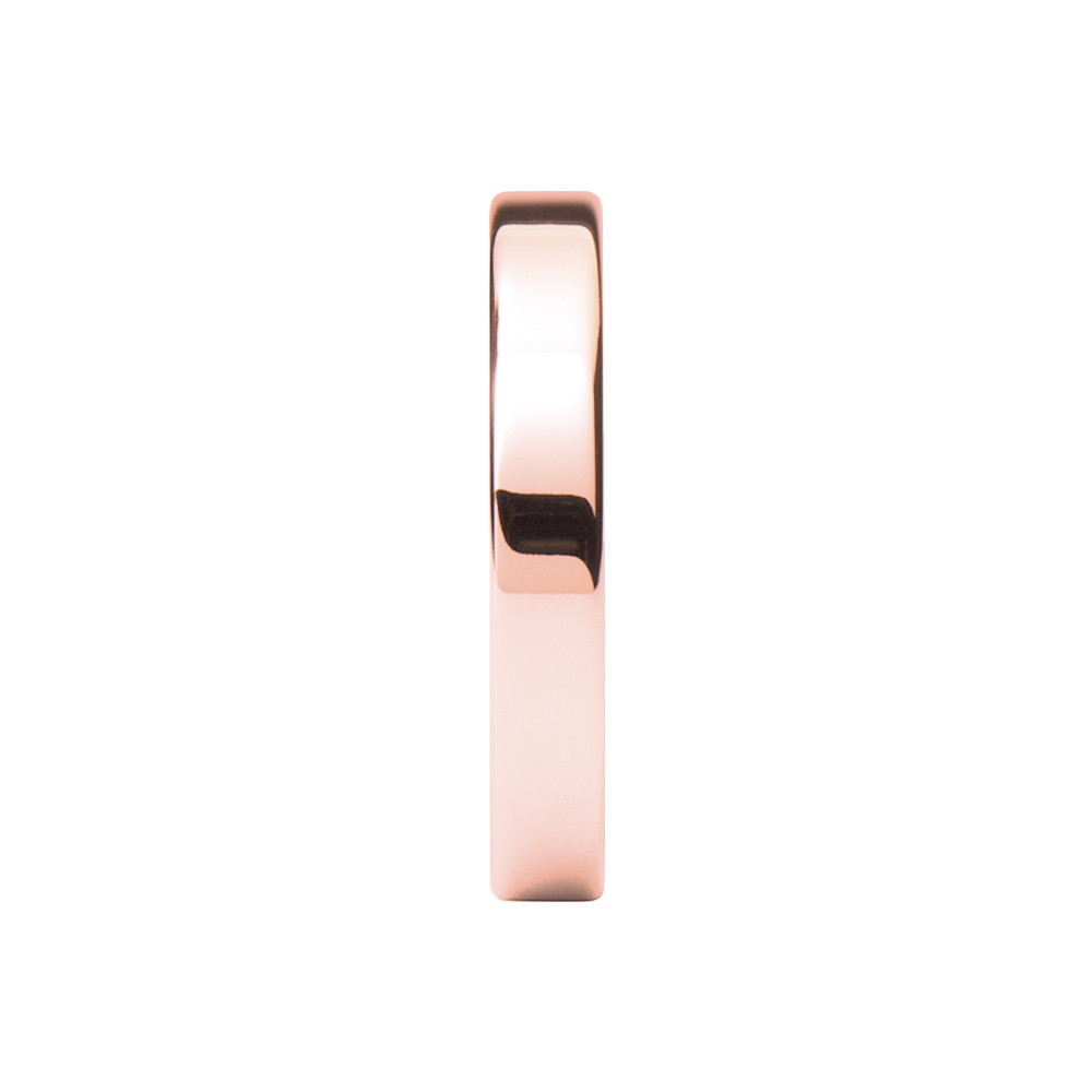 Chinese Fortune "Fu" Calligraphy Rose Gold Tungsten Wedding Ring ...