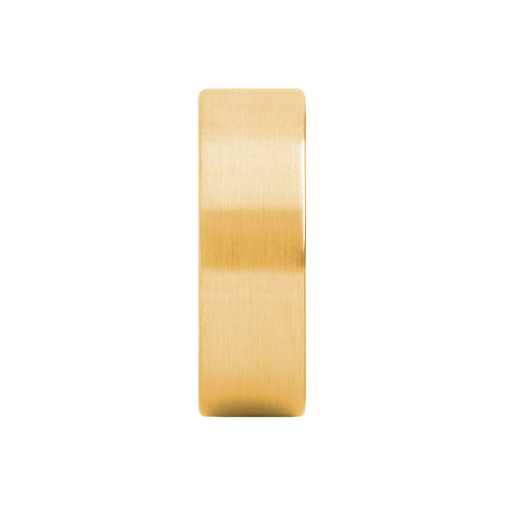 Stoic Laurel Wreath Symbol Brushed Yellow Gold Tungsten Ring - Timeless ...