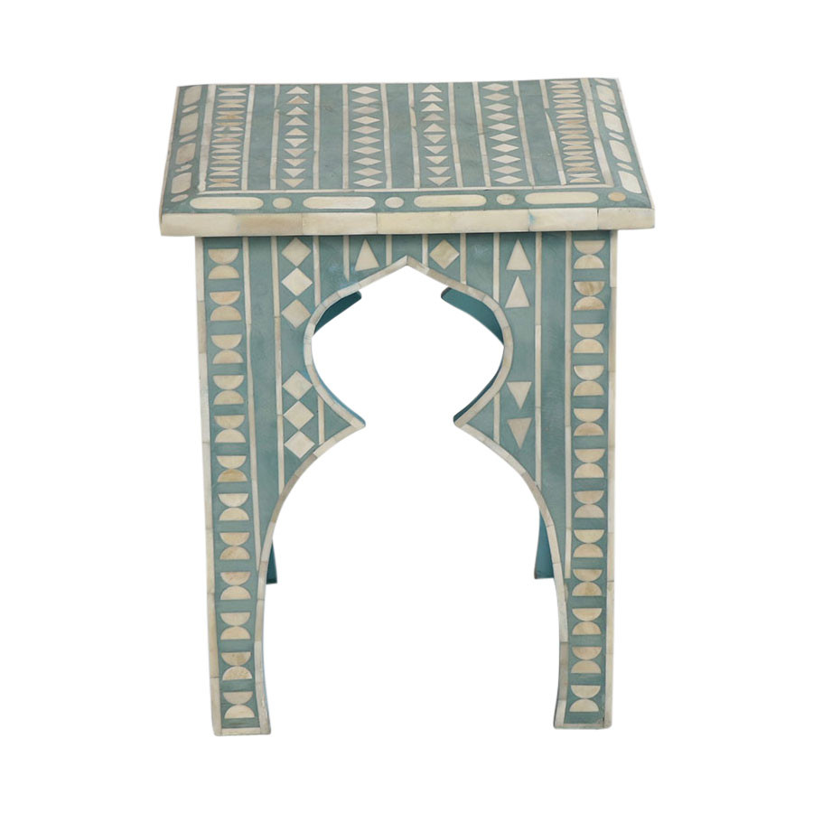 Bone Inlay Stool | Sheherazade® Home | Luna Table