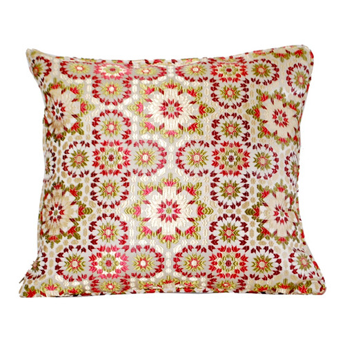 Moroccan zellij pattern Fabric Throw Pillow | Sheherazade® Home