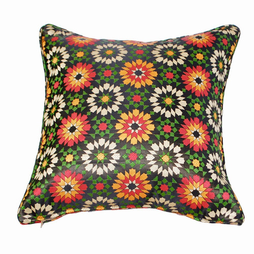 Moroccan Tiles Pillow/ Mosaic Fabric Throw Pillow | Sheherazade® Home