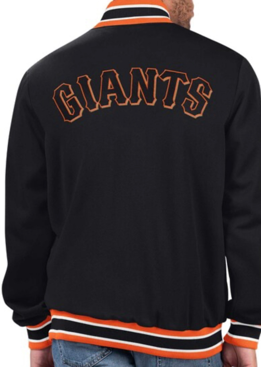 San Francisco Giants Mens G111 Black Secret Weapon Varsity Jacket