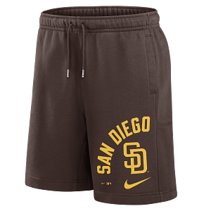 San Diego Padres Men's Shorts Name And Logo Brown Nike