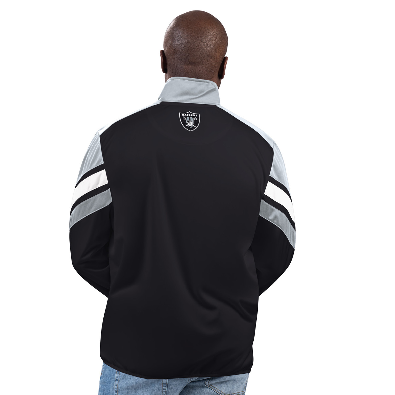 Las Vegas Raiders Men's Zip Up Track Jacket GIII Carl Banks