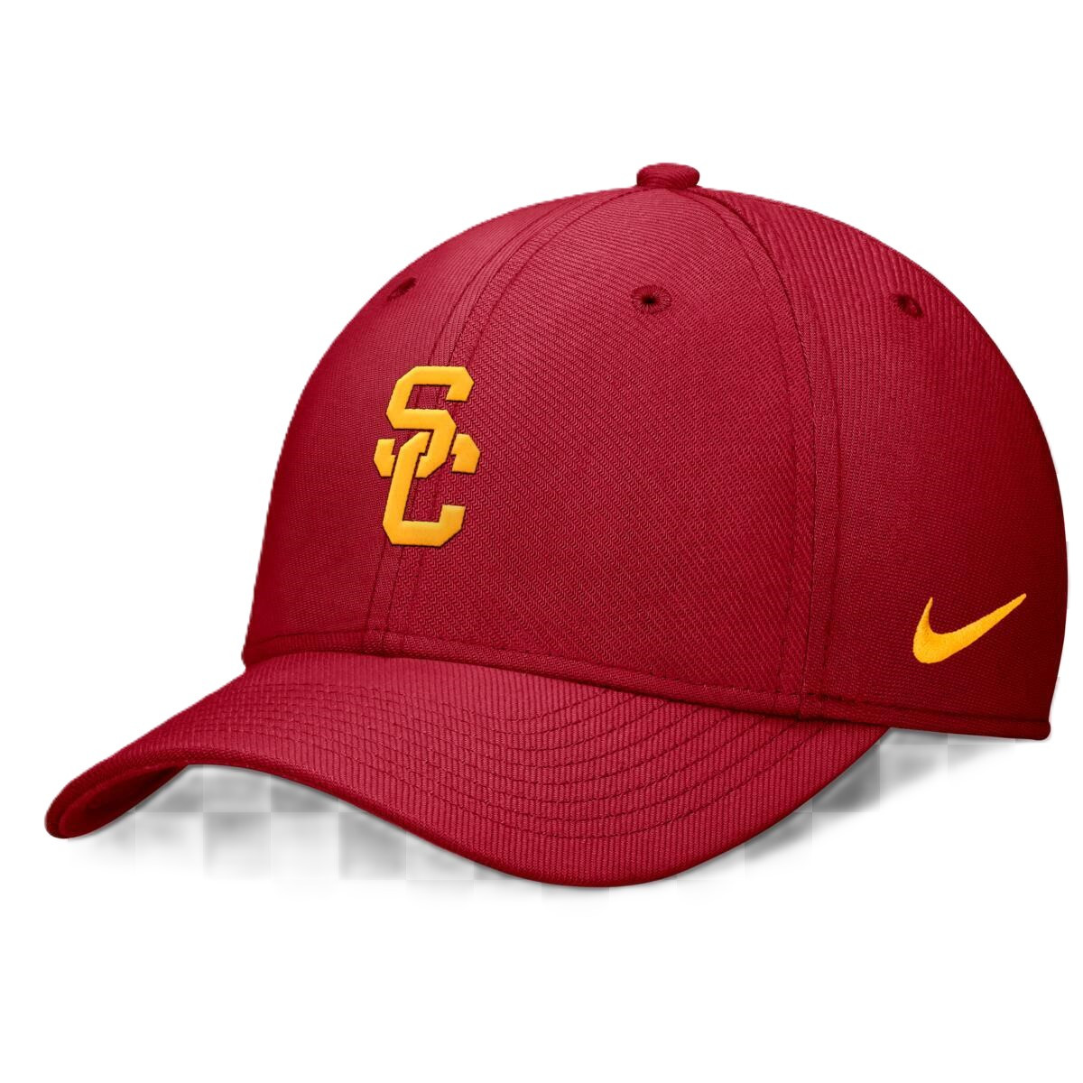USC Trojans Mens Crimson Red Nike Structured Swooshflex Hat with ...