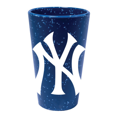 New York Yankees Blue 16 oz Silicone Cup with White Team Logo by Wincraft