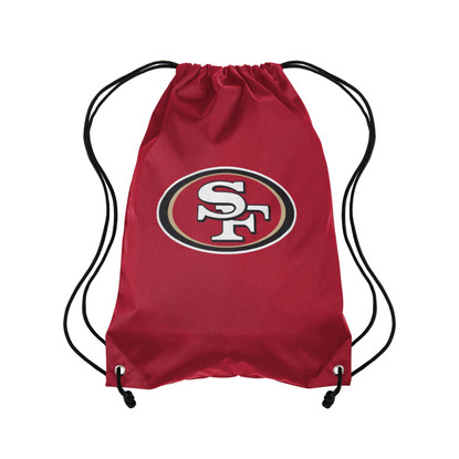 San Francisco 49ers Red Large Logo Drawstring Bag by Forever Collectibles