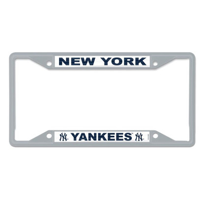 New York Yankees Inlaid Chrome License Plate Frame with Glossy Letters ...