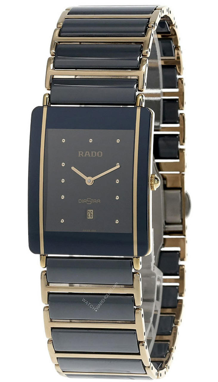 RADO DiaStar Quartz Blue Two-Tone Date Unisex Watch 160.0282.3 | Fast ...