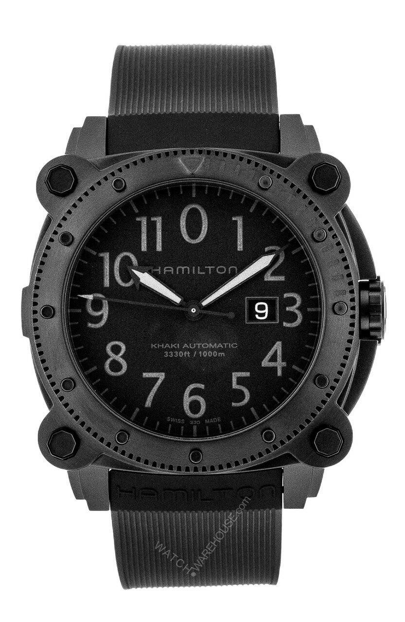 HAMILTON Khaki Navy Below Zero 46MM 1000m AUTO Men's Watch H78585333 ...