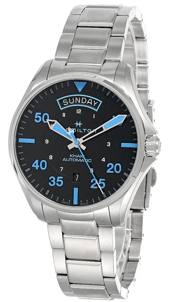 HAMILTON Khaki Pilot Air Zermatt Auto Black Dial Men's Watch H64625131 ...