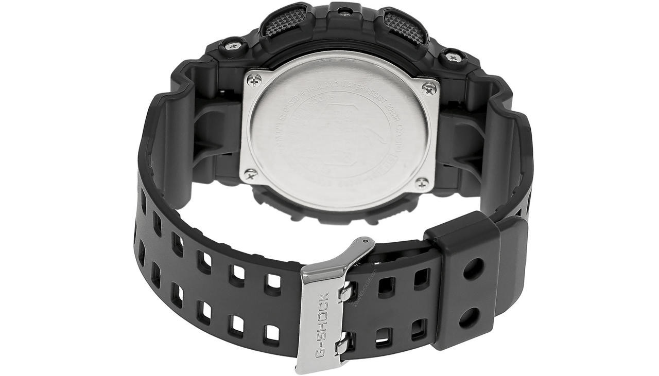 CASIO G-SHOCK Alarm Analog-Digital Black Resin Men's Watch GA110RG-1A