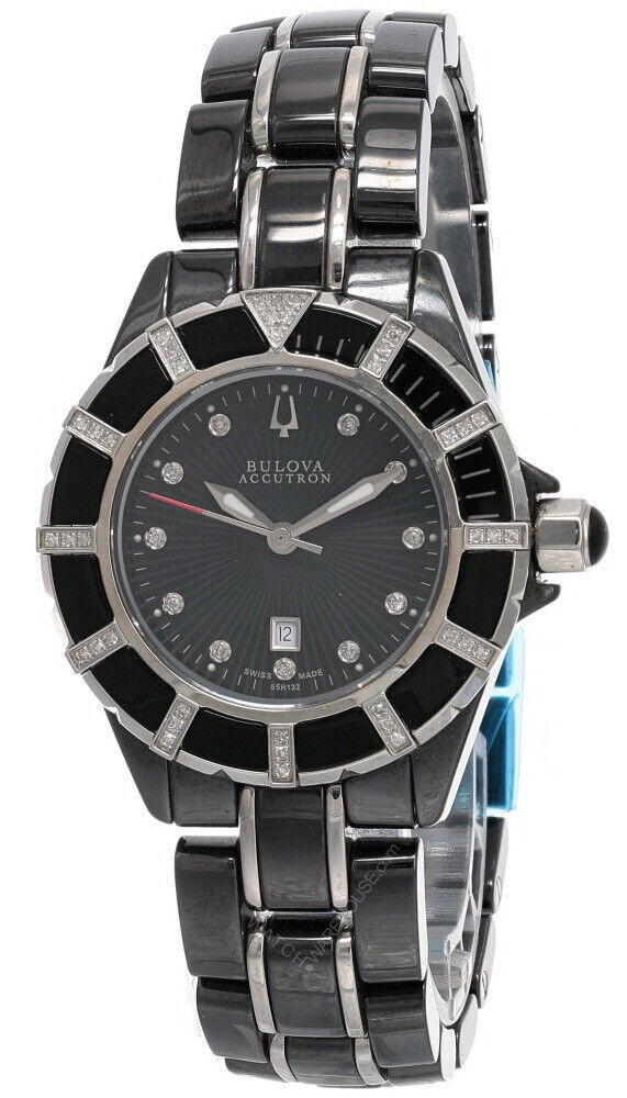 Bulova Accutron Auto Black Dial Stainless steel Men's Watch 63B147