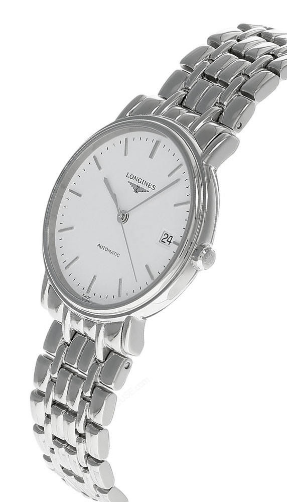 LONGINES Presence AUTO 34.5MM White Dial SS Women's Watch L4.821.4.12.6 ...