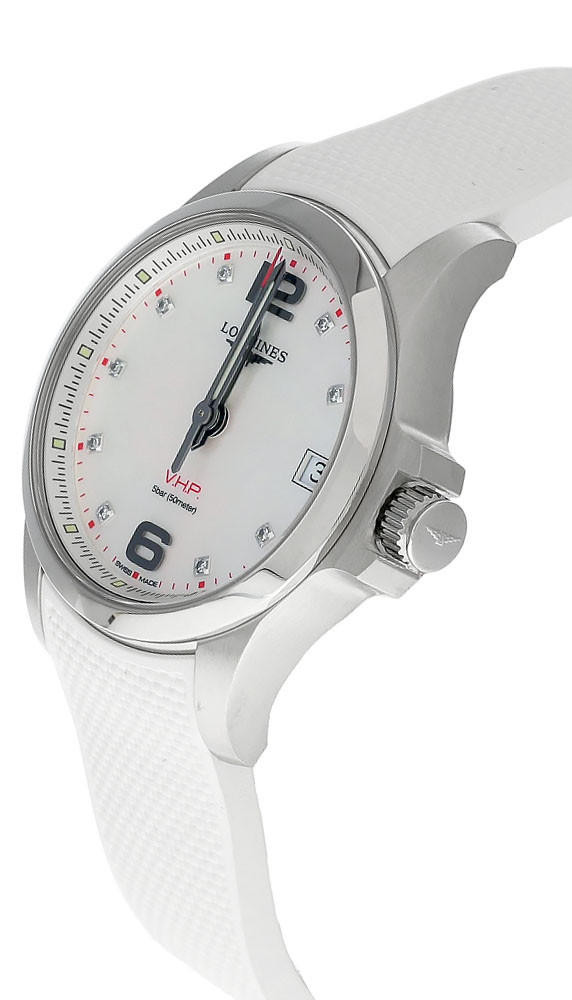 LONGINES Conquest V.H.P. 36MM Diamond MOP Dial Women's Watch L3.316.4 ...