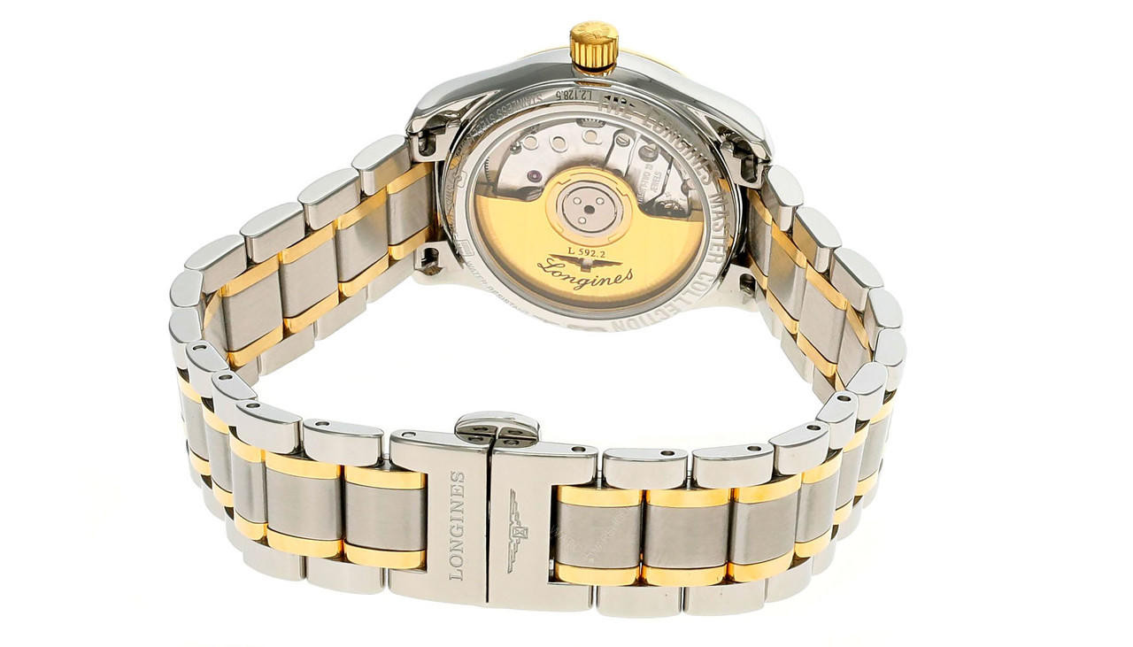 LONGINES Master 25.5MM AUTO SS White Dial Two-Tone Women's Watch L2.128 ...