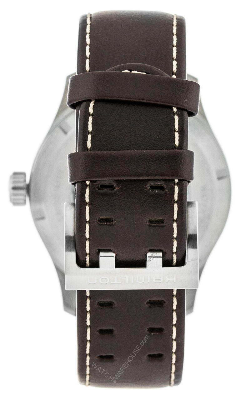 HAMILTON Khaki Field BLK Dial AUTO BRN Leather Men's Watch H70625533 ...
