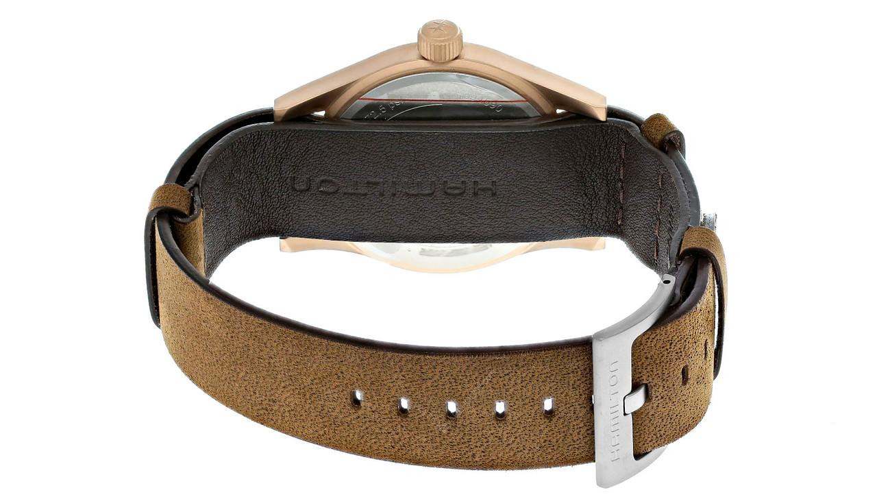 HAMILTON Khaki Field Mechanical Bronze 38MM Brown Leather Men's Watch ...