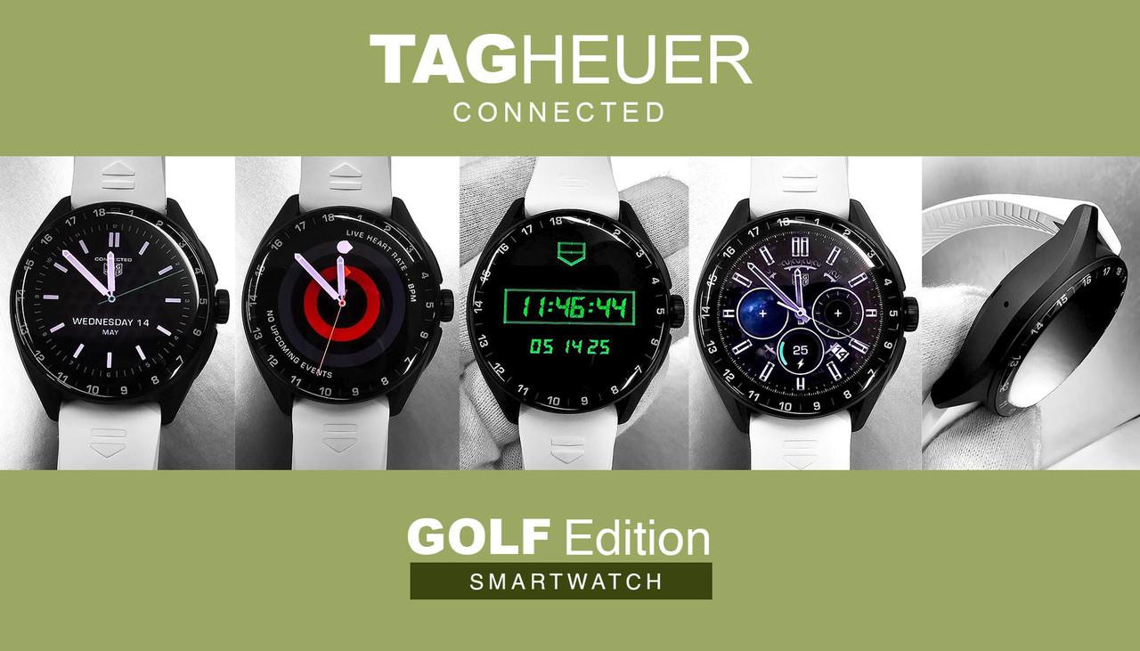 Tag Heuer Connected Calibre E4 Golf Edition 42MM Titanium Smartwatch ...