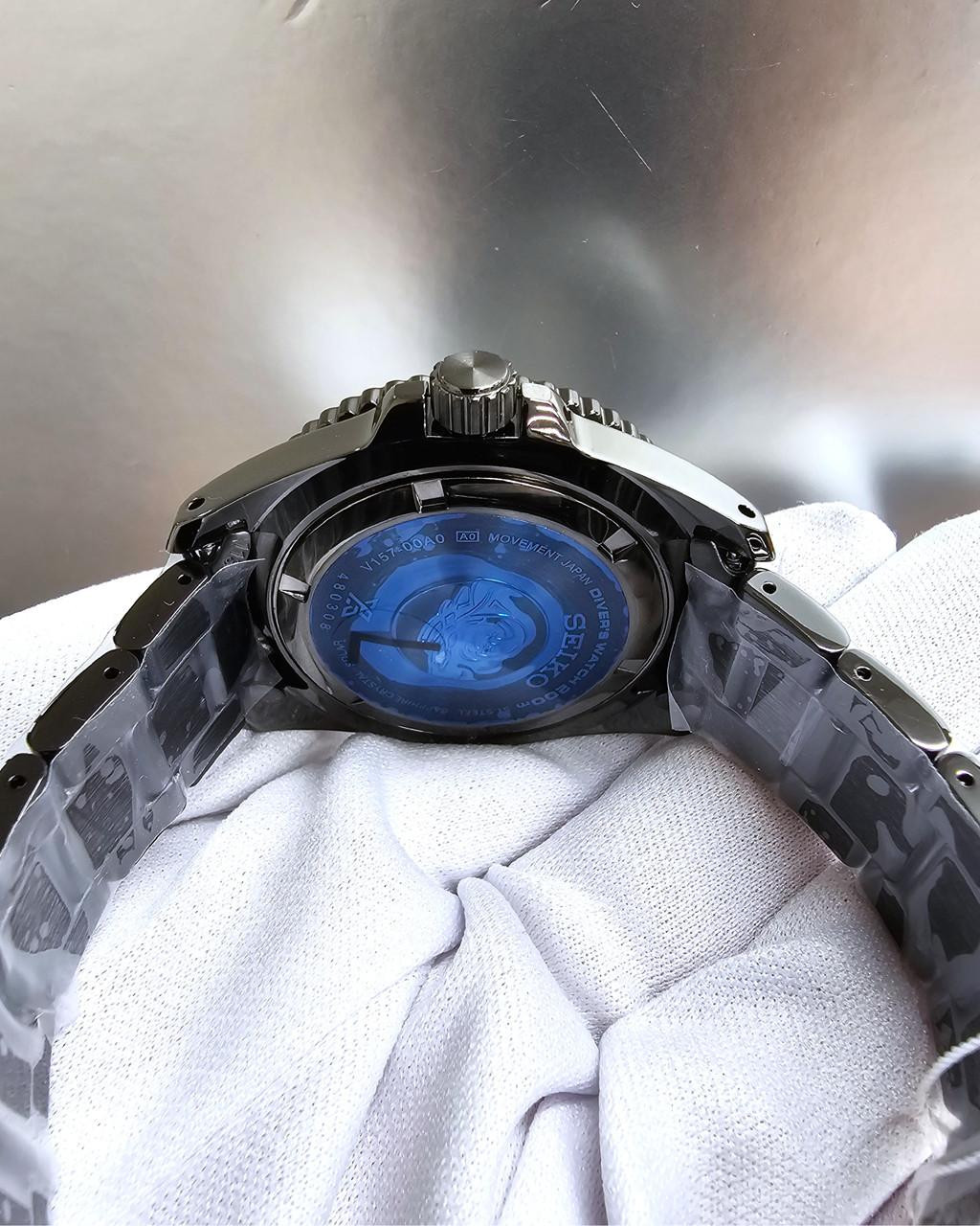 SEIKO Prospex Sea Solar 41 MM Black Dial Diver's Men's Watch SNE599 ...