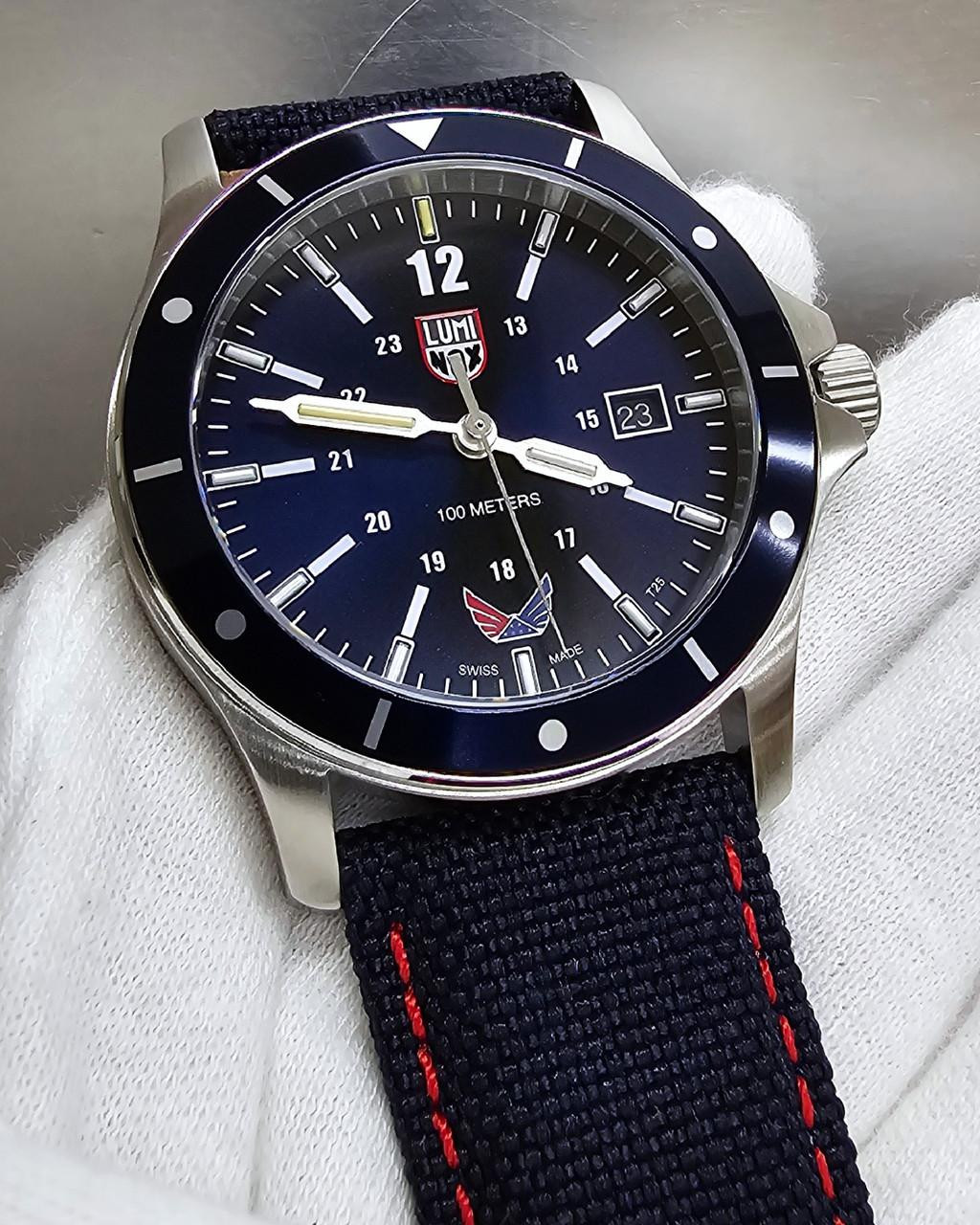 LUMINOX Volition America 'Blue Valor' 42MM Blue Dial Men's Watch XS ...