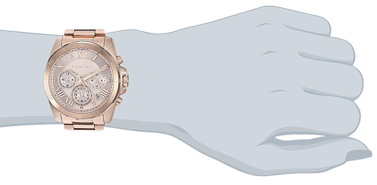 MICHAEL KORS Brecken 40MM Chronograph Rose Gold Women's Watch MK6367 ...