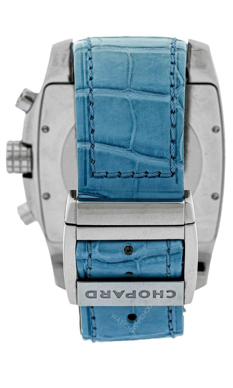 168961-3001 Chopard TWO O TEN Tycoon Blue Dial Blue Leather Men Watch