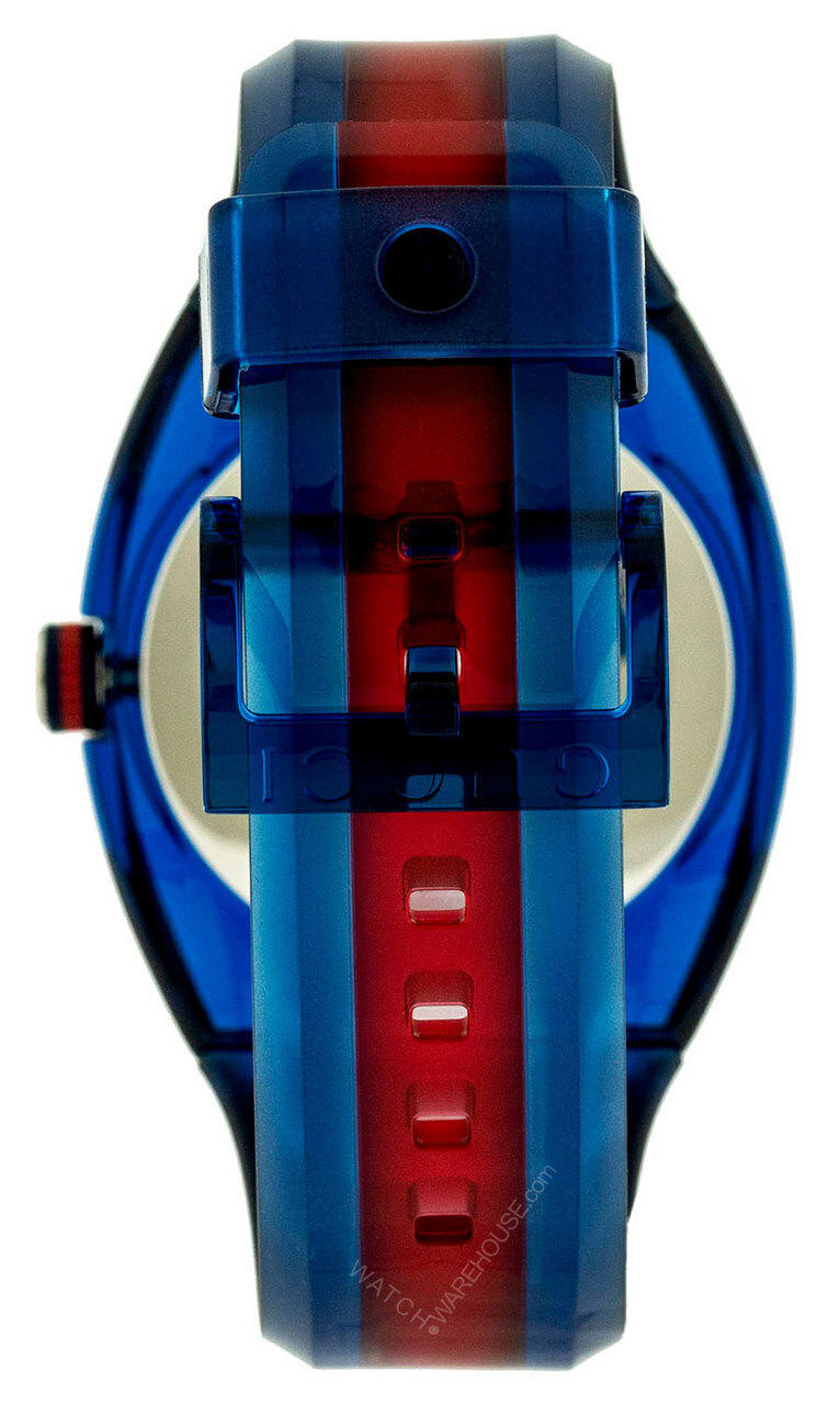 GUCCI Sync XL 43MM Quartz Blue Dial Two-Tone Men's Watch YA137112 ...