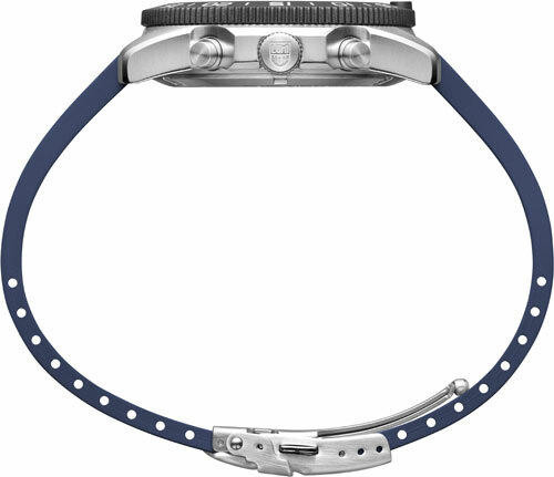 LUMINOX Pacific Diver 44MM QTZ Red Dial BLK Rubber Men's Watch XS.3135 ...