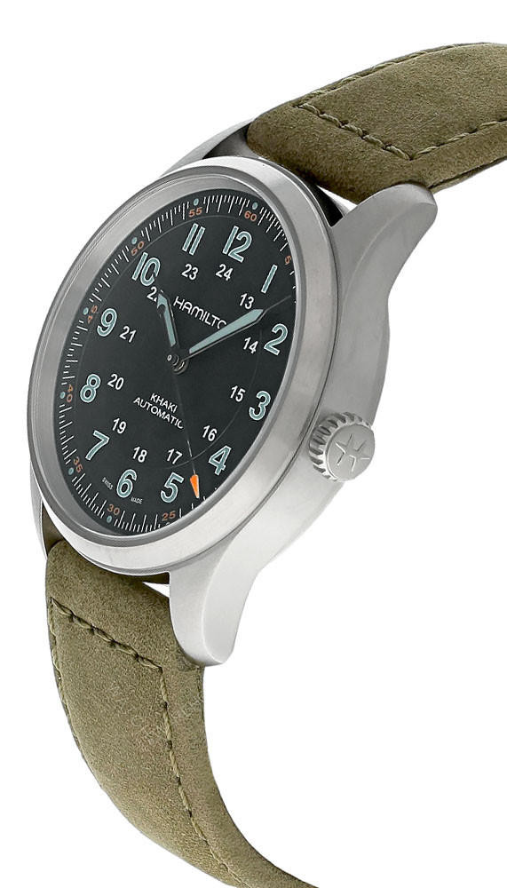 HAMILTON Khaki Field Titanium BLK PVD AUTO Men's Watch H70575733 | Fast ...