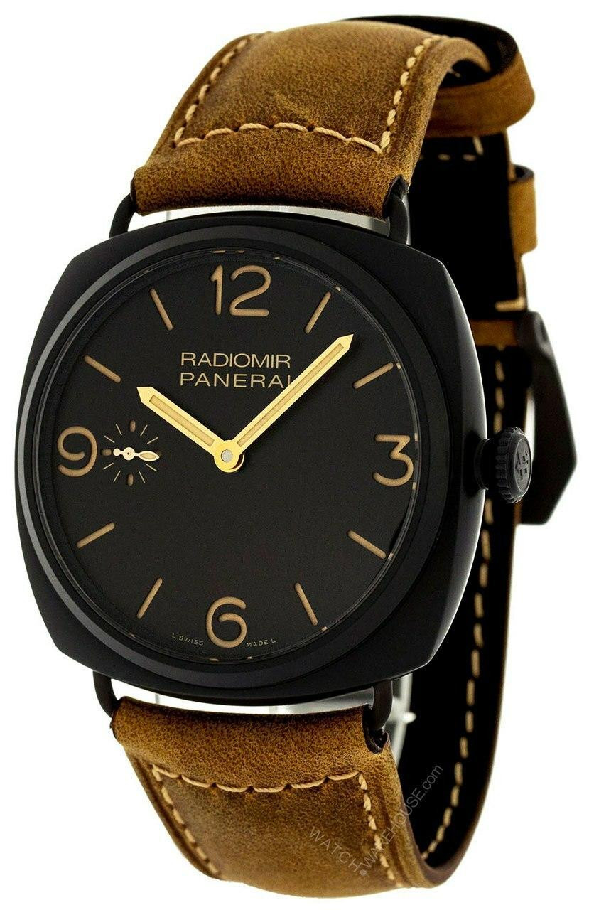 PANERAI Radiomir Composite 47MM BRN Dial/Leather Men's Watch PAM00504 ...