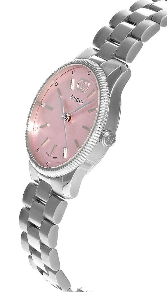 GUCCI G-Timeless 29MM Red MOP Dial Red Leather Women's Watch YA126584 ...