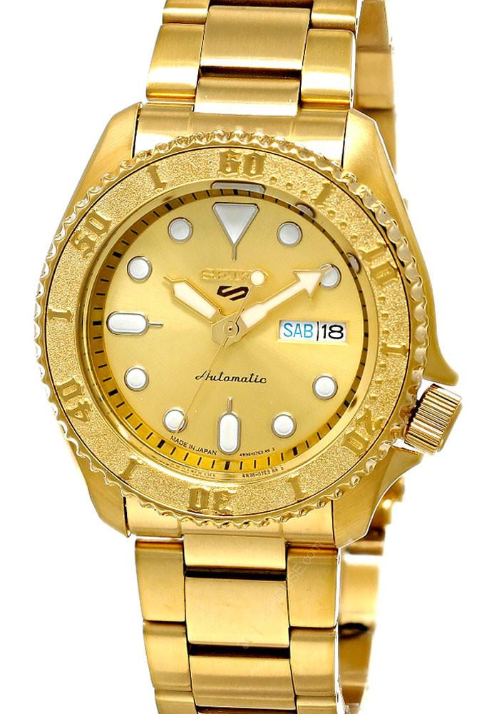 SEIKO 5 Sports Gold Automatic 42.5MM Men's Watch SRPE74 | Fast & Free ...