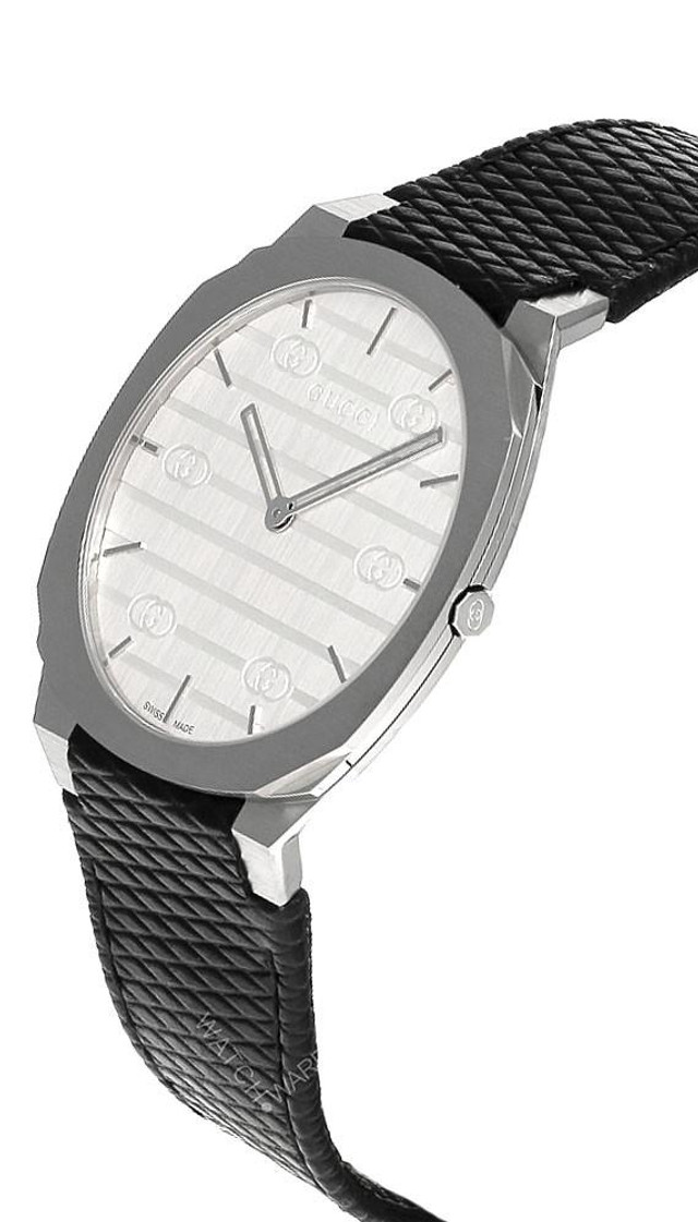 GUCCI Grip 38MM Quartz Stainless Steel Gold Dial Unisex Watch YA157409 ...