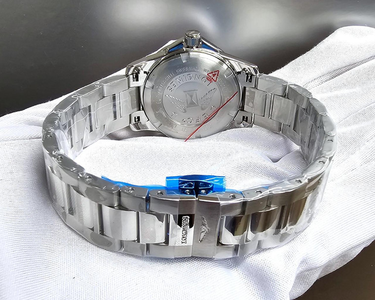 LONGINES Conquest Quartz SS 30MM 11 Diamond Blue Dial Women's Watch L3 ...