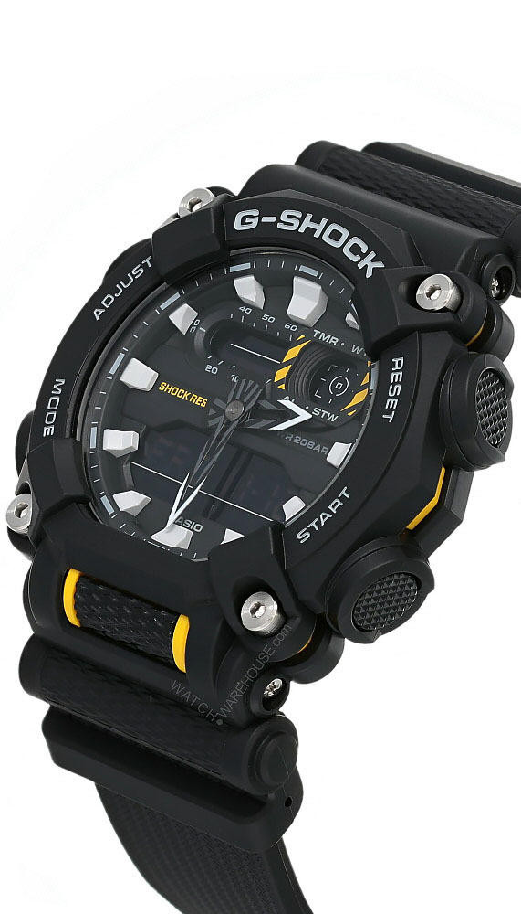 CASIO G-SHOCK Analog/Digital Black Resin Men's Watch GM110-1A | Fast ...