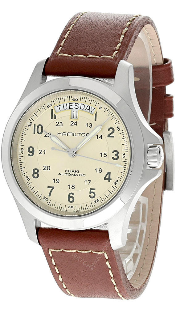 HAMILTON Khaki Field King Automatic Beige Dial Men's Watch H64455523 ...