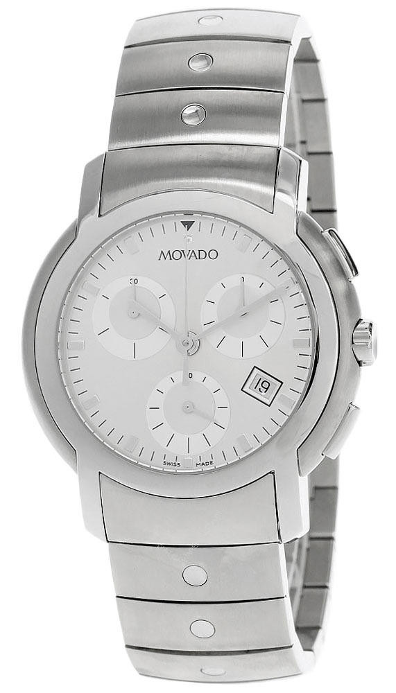 MOVADO SL Chronograph S-Steel Silver Dial Men's Watch 0605824 | Fast ...